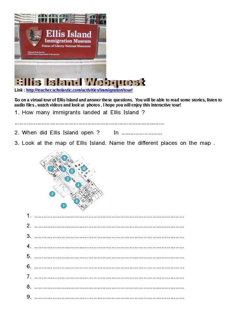 Ellis Island Webquest Student | PDF