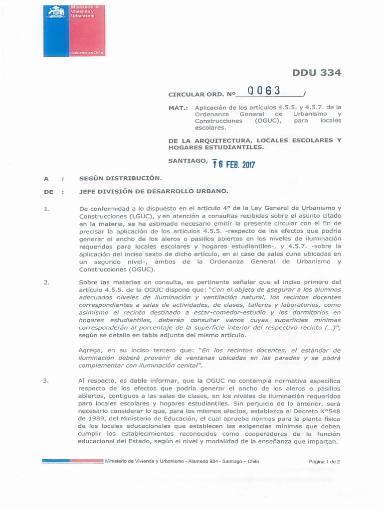 Ddu 334 - Minvu | PDF | Santiago | Chile