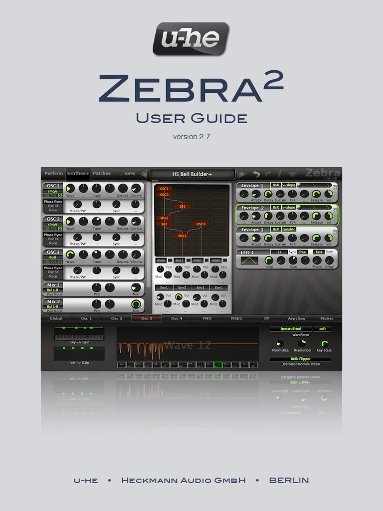 Zebra2 User Guide | PDF | Synthesizer | Finder (Software)