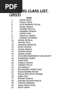 List of Prefects 2025-2026 | PDF