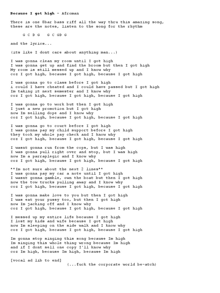 Because I Go High | PDF