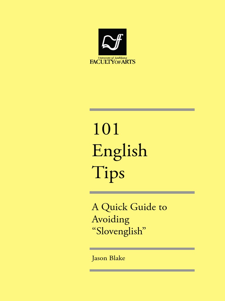 101 English Tips - FINAL PDF | PDF | Paragraph | Essays