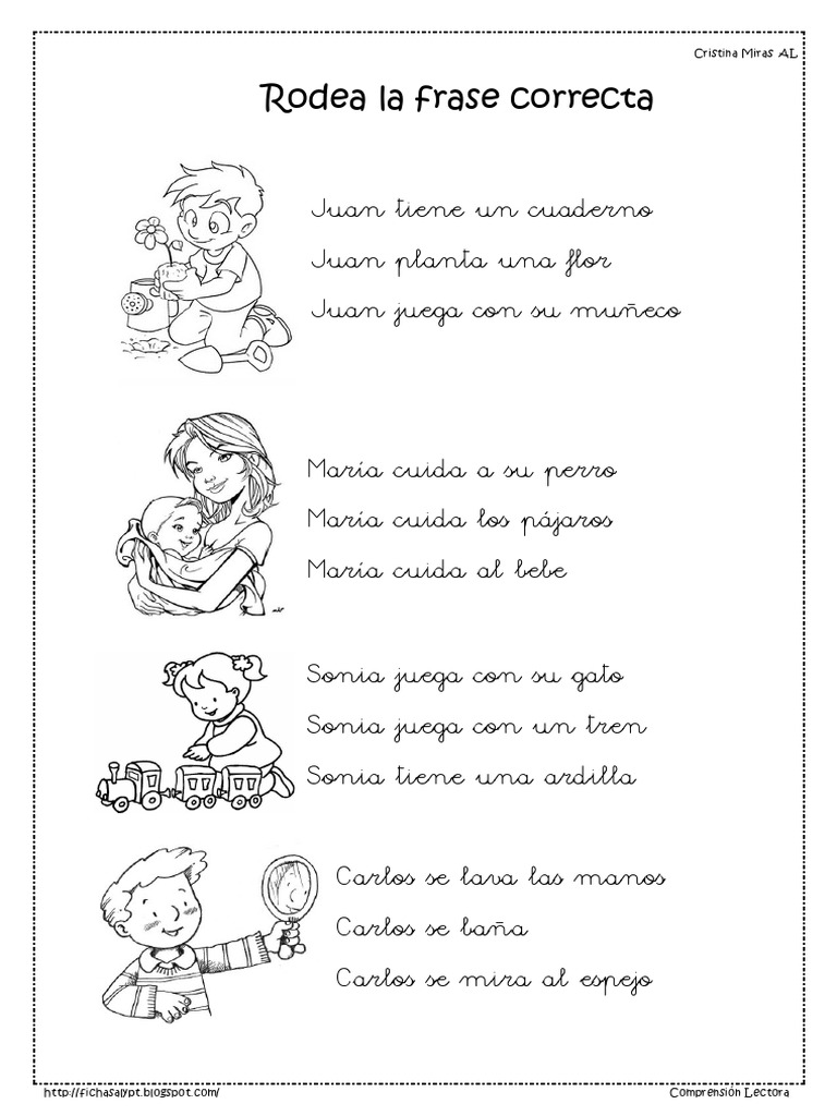 Comprension de Oraciones | PDF | Ocio