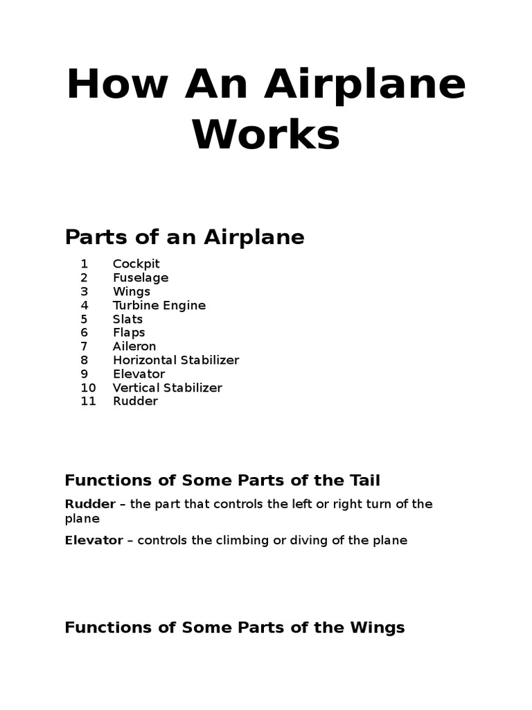 How An Airplane Works | PDF | Airplane | Flight