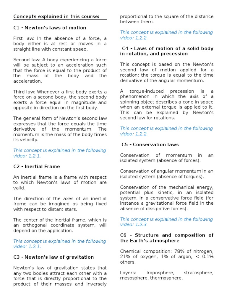 Understanding Key Concepts of Physics Through Video Explanations | PDF ...