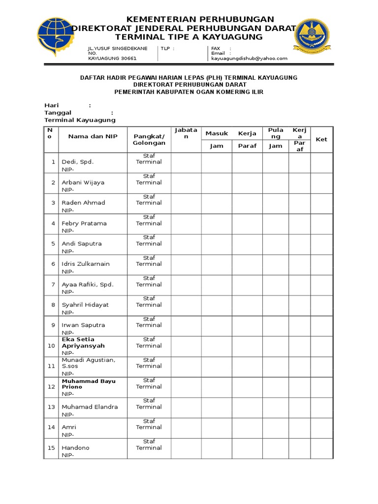 Absen Terminal Email | PDF