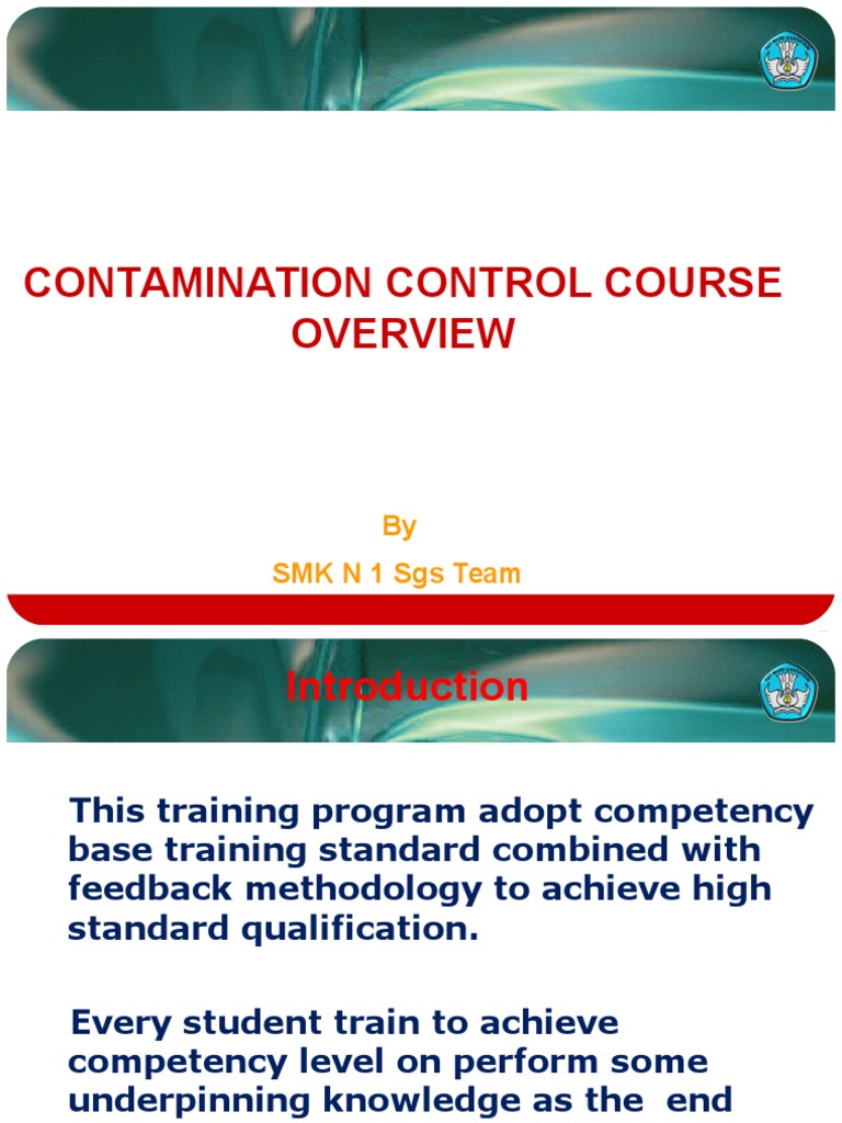 Contamination Control Learning Overview | PDF | Educational Assessment ...