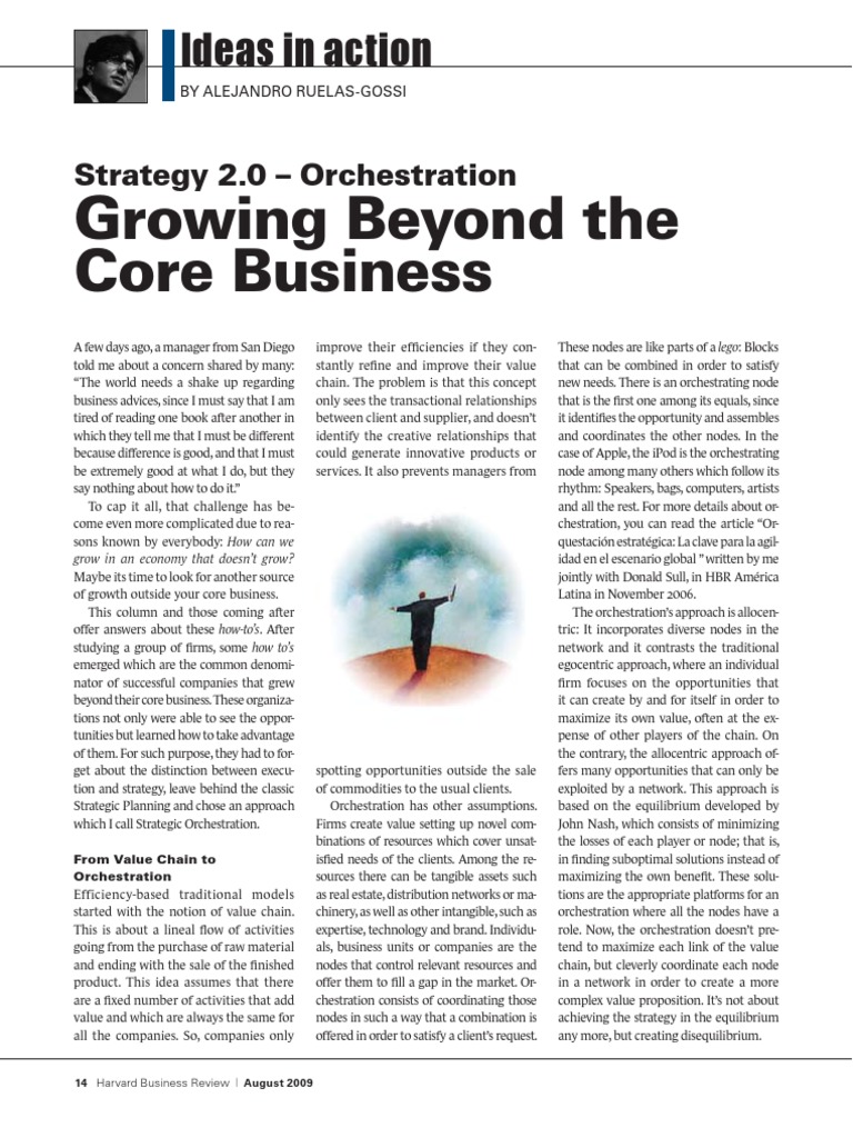 Ruelas Gossi, HBR (Core Business) | PDF | Business Model | Strategic ...