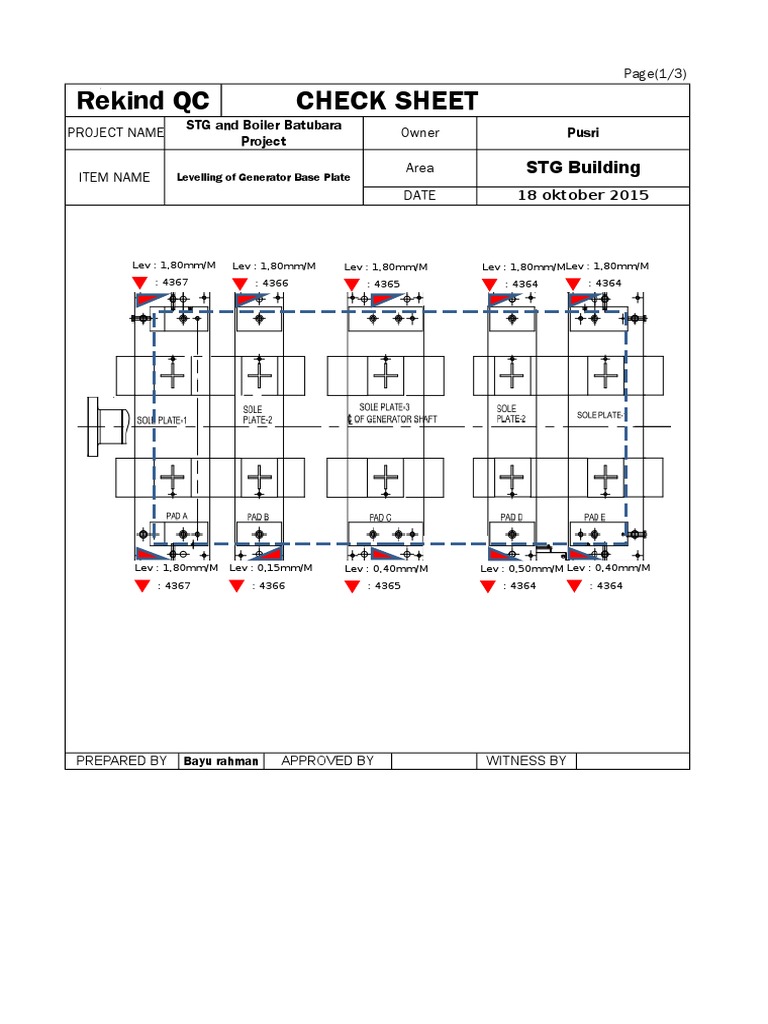 Rekind QC Check Sheet: STG Building | PDF