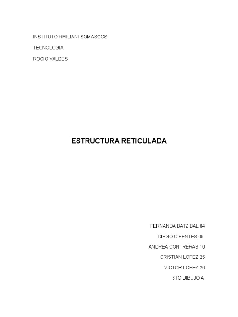 Estructura Reticular | PDF | Diseño arquitectonico | Arquitectura