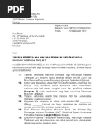 B1-Surat Tawaran Pembekal RMT | PDF