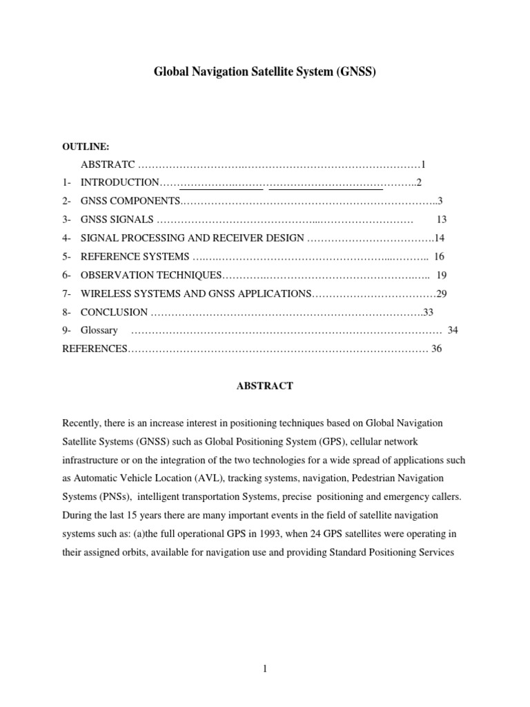 GNSS PDF | PDF | Global Positioning System | Geodesy