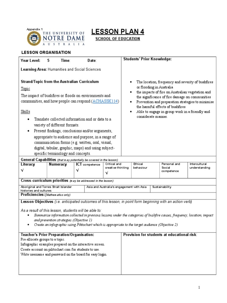 Lesson Plan 4 | Download Free PDF | Infographics | Lesson Plan