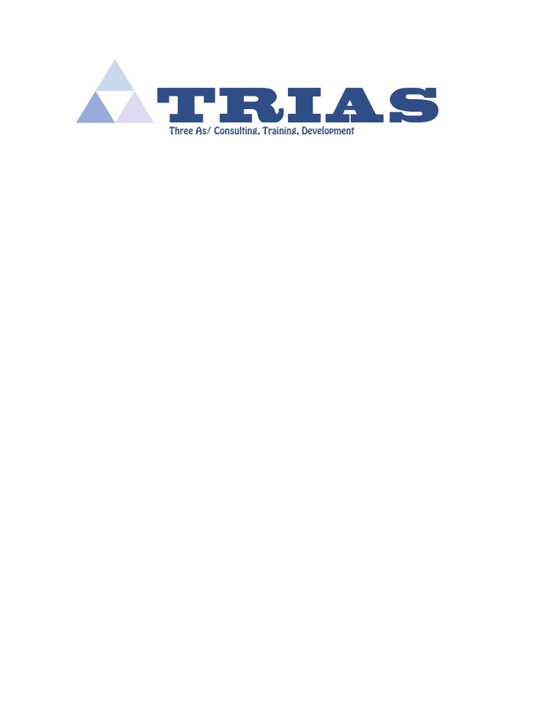Trias: Three As/ Consulting, Training, Development | PDF