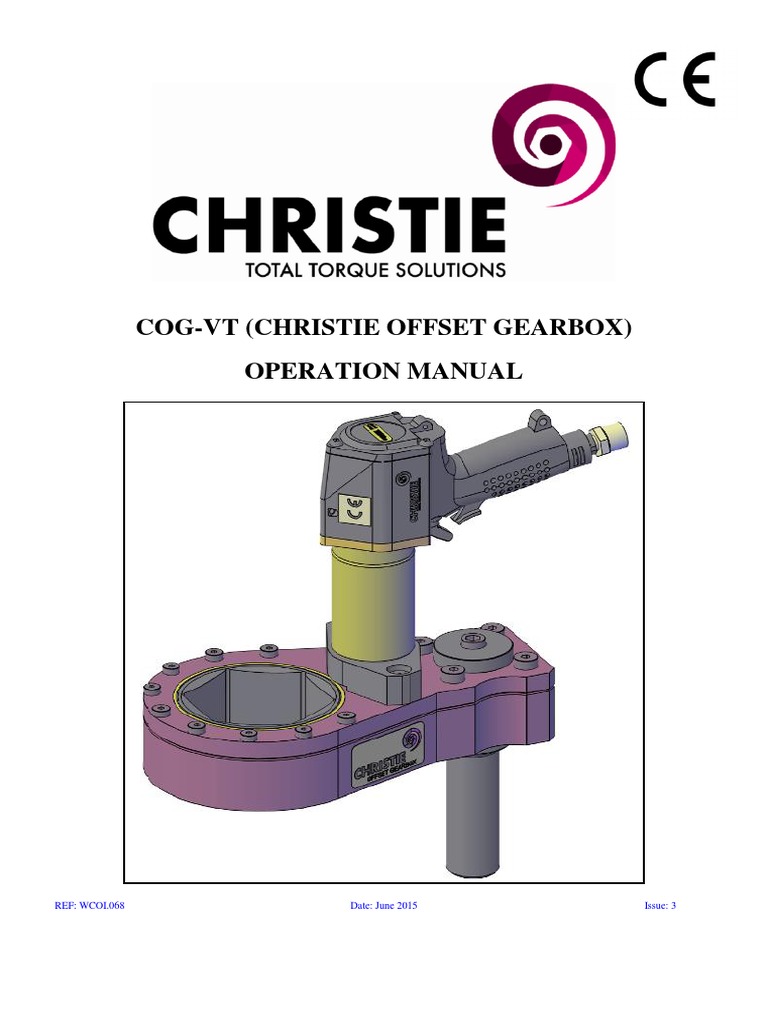 COG VT Operating Manual | PDF | Machine (Mechanical) | Transmission ...