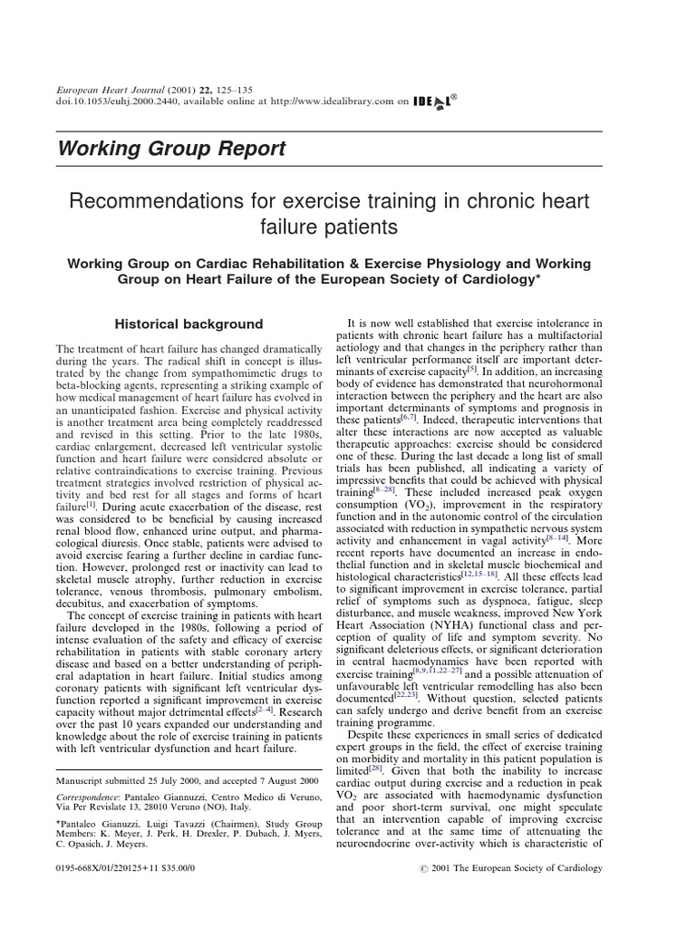 Heart Eks | PDF | Heart Failure | Physical Exercise
