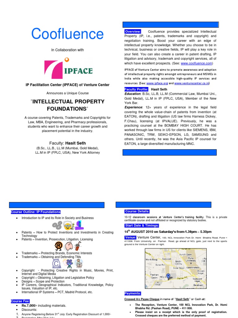 IP Foundations Course | PDF | Career & Growth | Finance & Money Management