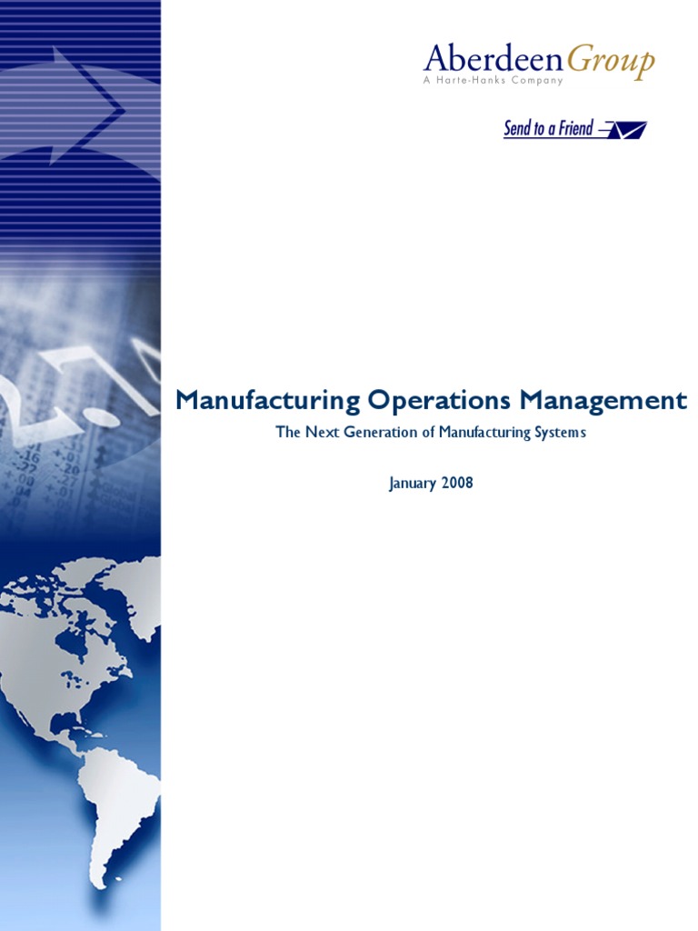 Manufacturing Operations Management PDF | PDF | Operations Management ...