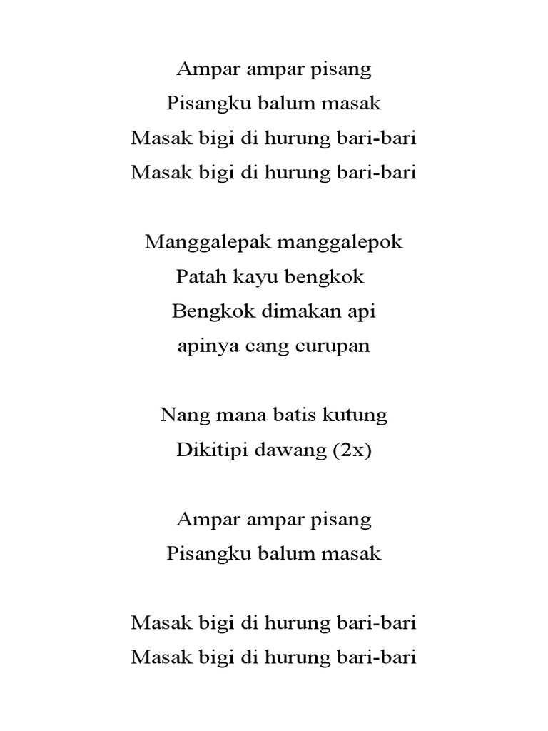 Ampar Ampar Pisang Pdf