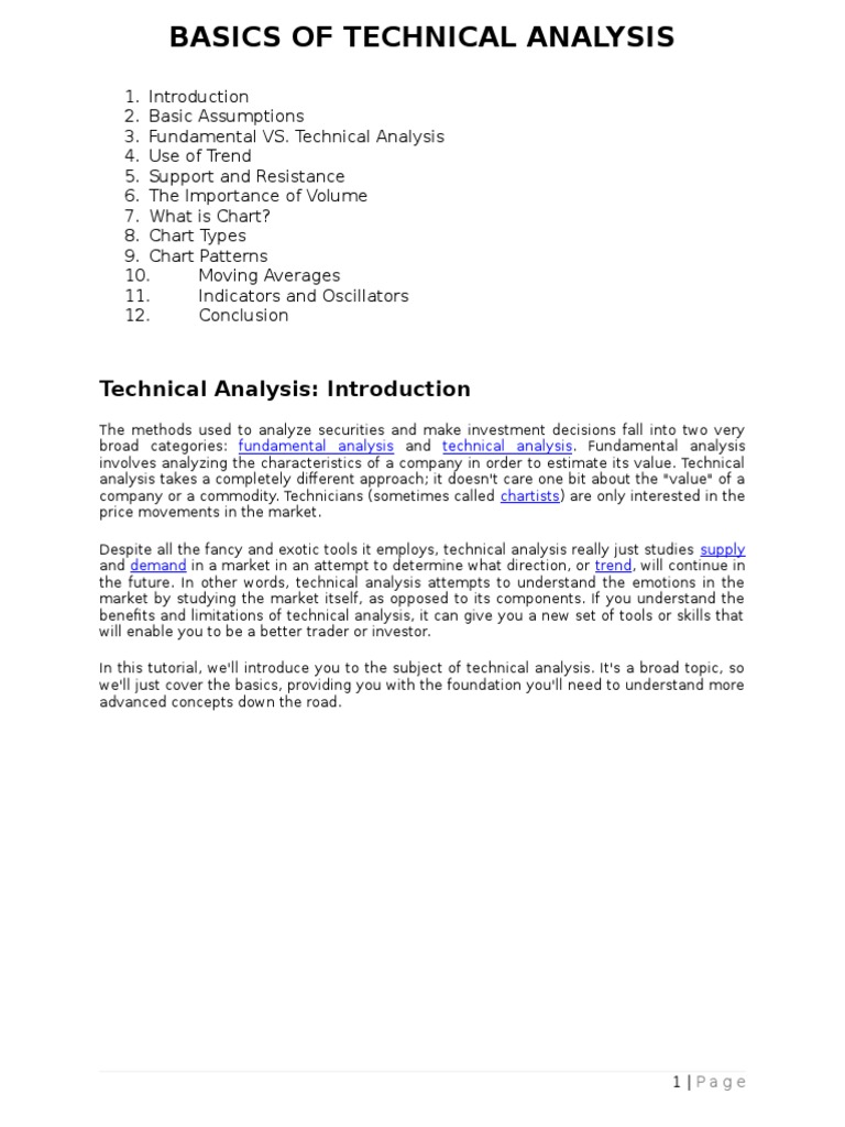 Technical Analysis | PDF | Technical Analysis | Moving Average