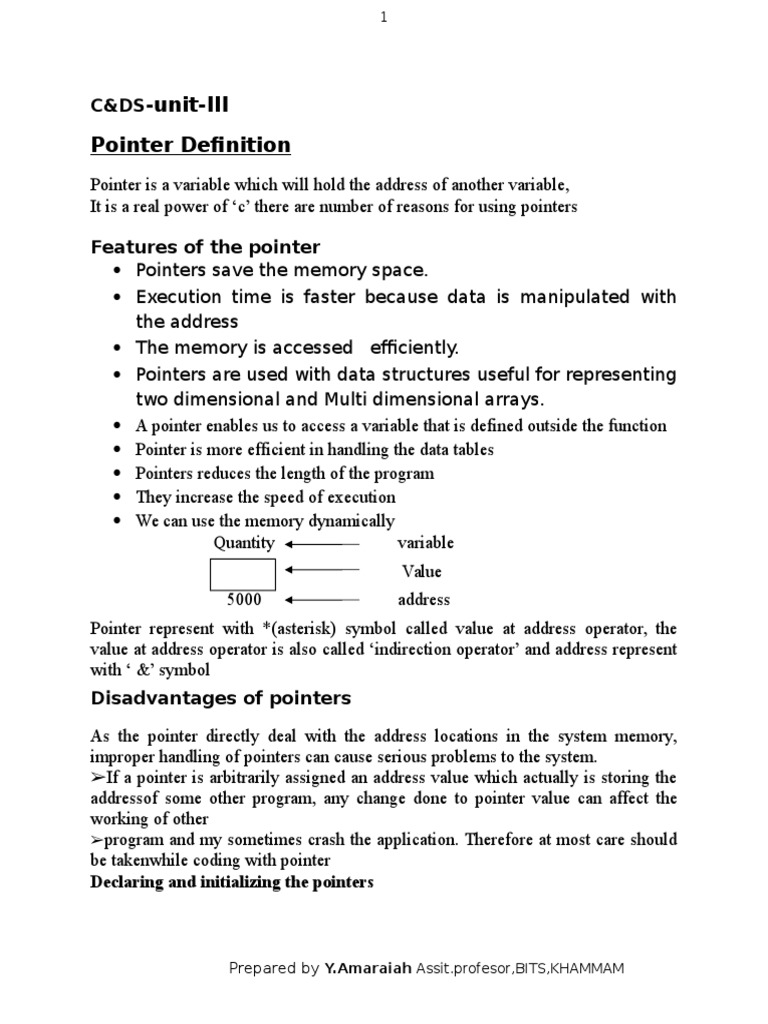 C Ds 3rd Unit For Eee Download Free Pdf Pointer Computer