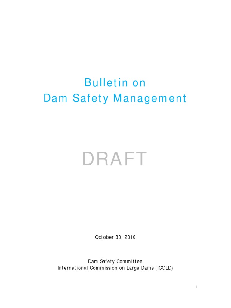 ICOLD Dam Safety Management Guidelines | PDF | Risk | Emergency
