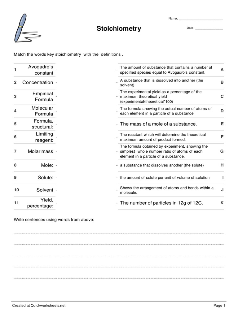 Stoichiometry Lesson Starter | PDF | Stoichiometry | Mole (Unit)