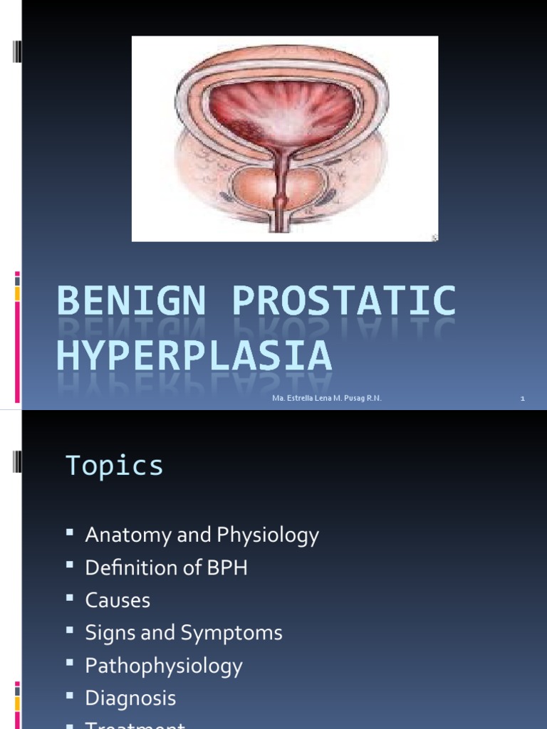 Ma. Estrella Lena M. Pusag R.N | PDF | Prostate | Urology