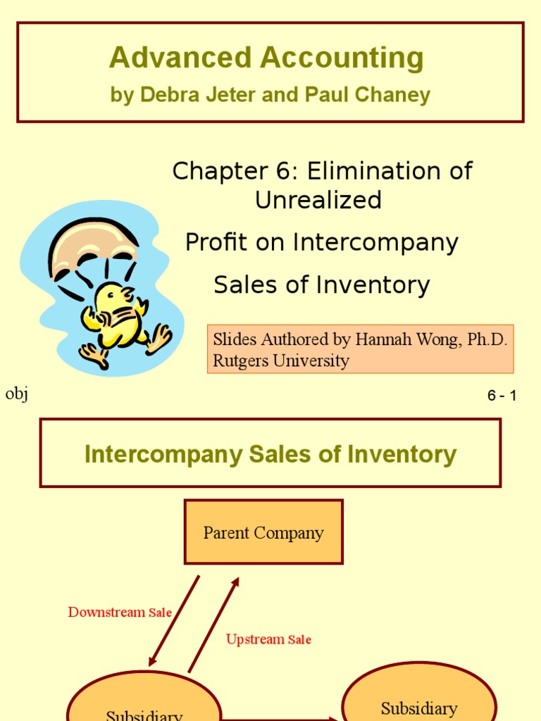 Advanced Accounting: Chapter 6: Elimination of Unrealized Profit On ...