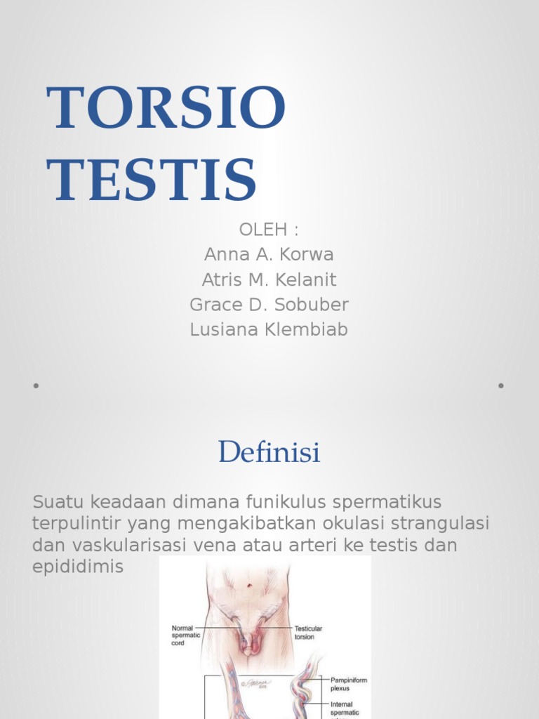 Torsio Testis | PDF
