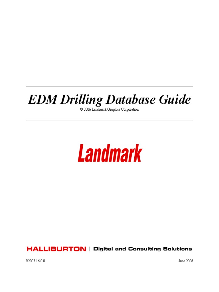 EDM Drilling Database | PDF | Oracle Database | Databases