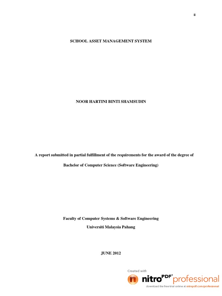 School Asset Management System | PDF | Php | Procurement