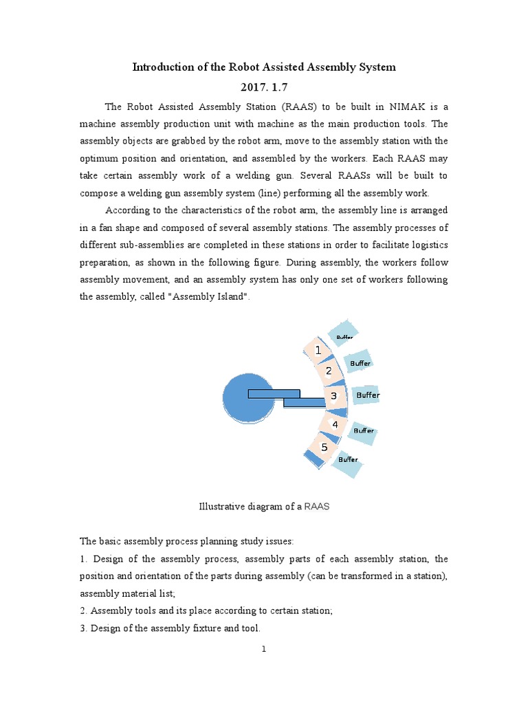 Robot Assisted Assembly System | PDF