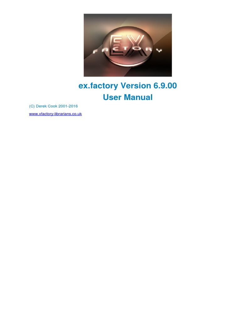 Ex Factory Manual | Download Free PDF | Mac Os | Synthesizer