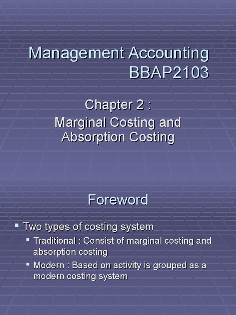 Management Accounting - Chapter 2 | PDF | Inventory | Inventory Valuation
