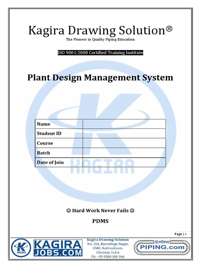 Kagira Drawing Solution: Plant Design Management System | PDF