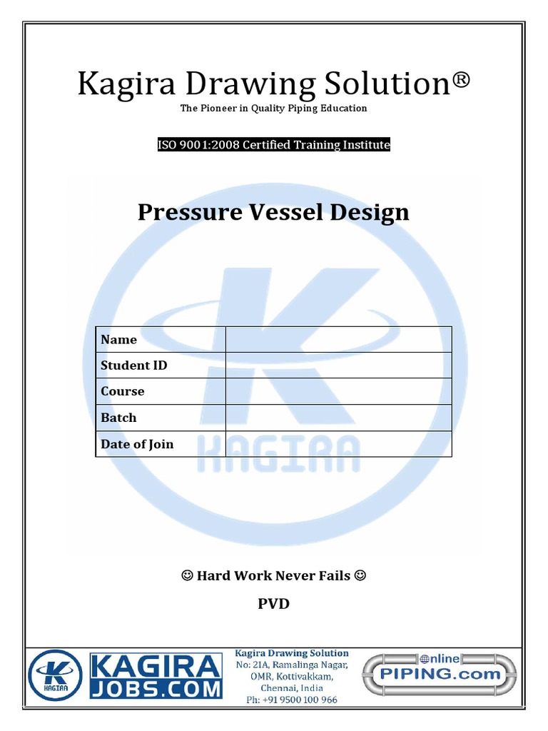 Pressure Vessel Design | PDF