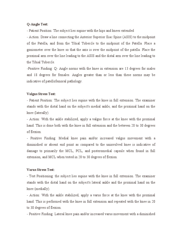 Comprehensive Guide to Common Orthopedic Physical Examination Tests for ...