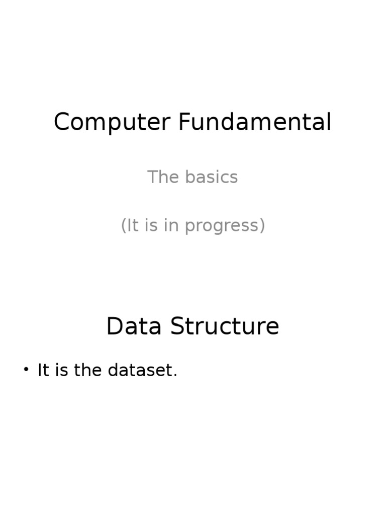 An Introduction to Core Computer Science Concepts: Data Structures ...