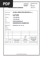 RT Technique Sheet + Report Rev 4 | Radiography | Welding