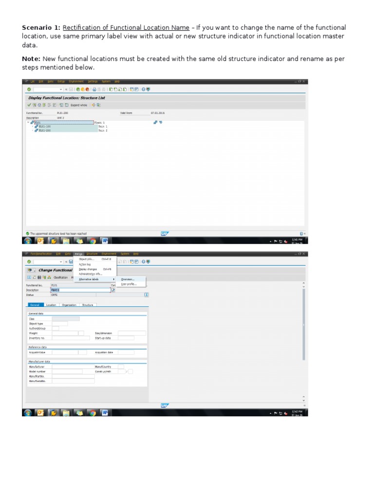 Sap Pm Alternate Labelling Pdf