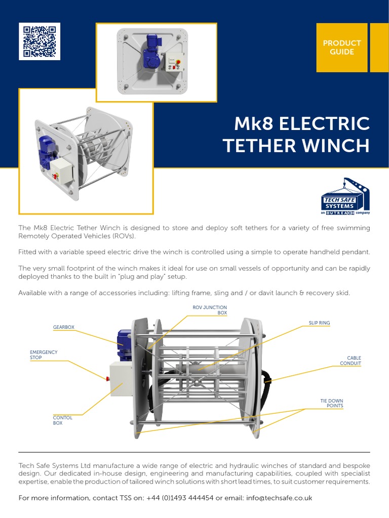 Mk8 Electric Tether Winch: Product Guide | PDF | Vehicles | Science