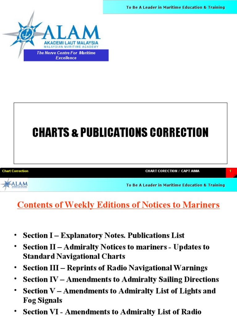 Chart Correction | PDF | Water Transport | Navigation