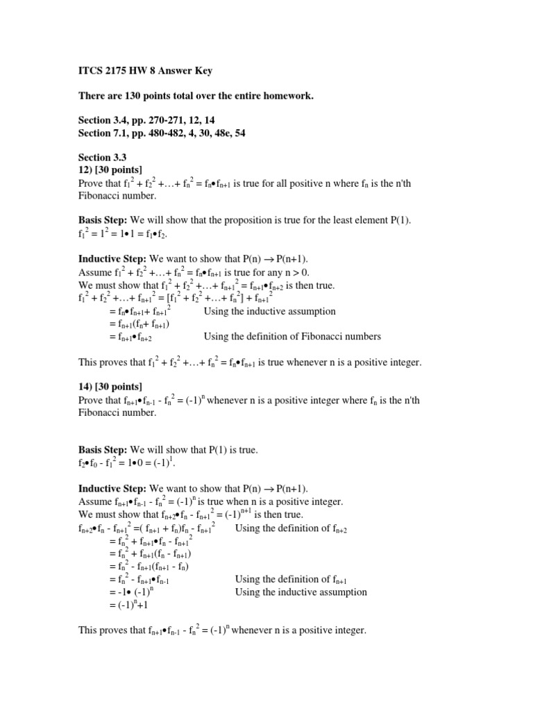 HW8 Key | PDF | Mathematical Objects | Mathematical Relations