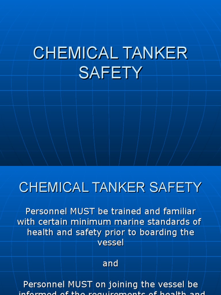 Chemical Tanker Safety | Personal Protective Equipment | Safety