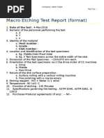 Joint Inspection Report Format | PDF | Mechanical Engineering | Nature