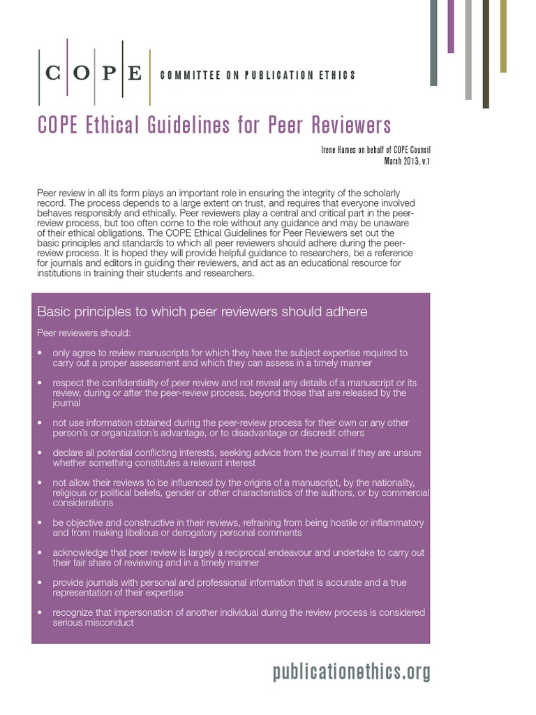 Peer Review Guidelines - 0 | PDF | Peer Review | Evaluation
