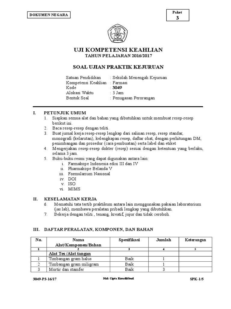 3049 P3 SPK Farmasi | PDF