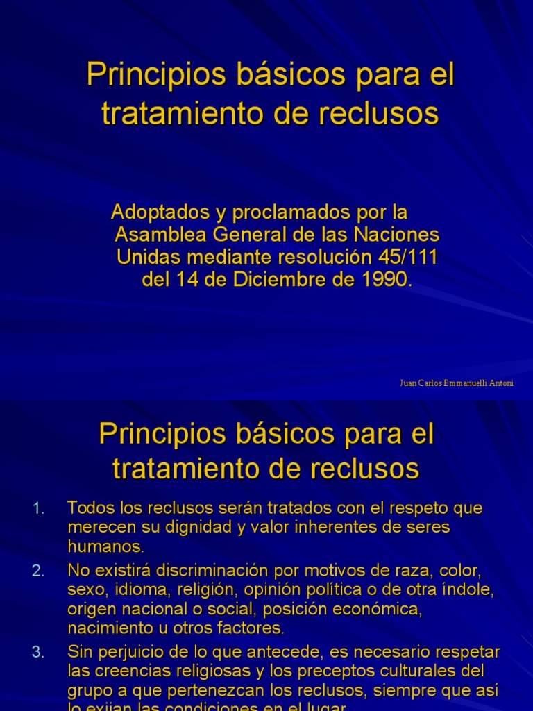 Tratamiento De Reclusos Pdf Derechos Humanos Instituciones Sociales