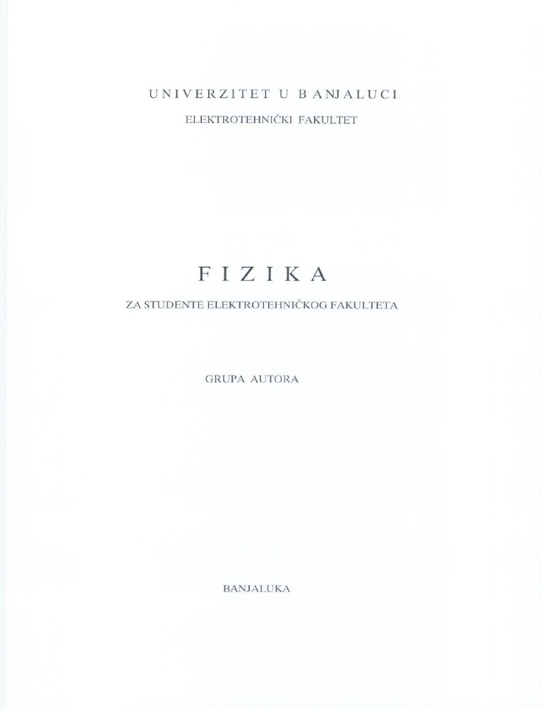 Fizika Skripta PDF | PDF